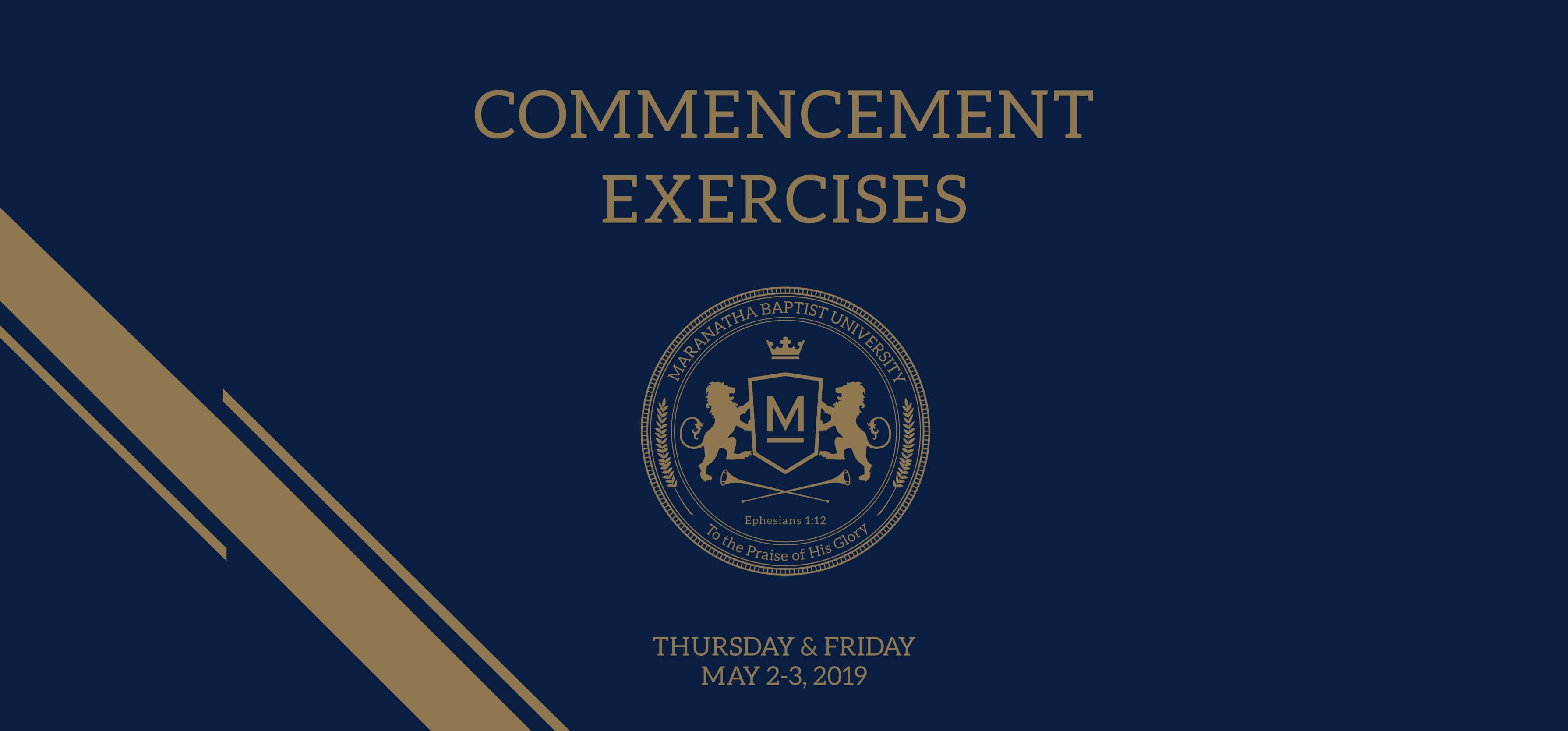 Commencement Exercises - Maranatha Baptist University