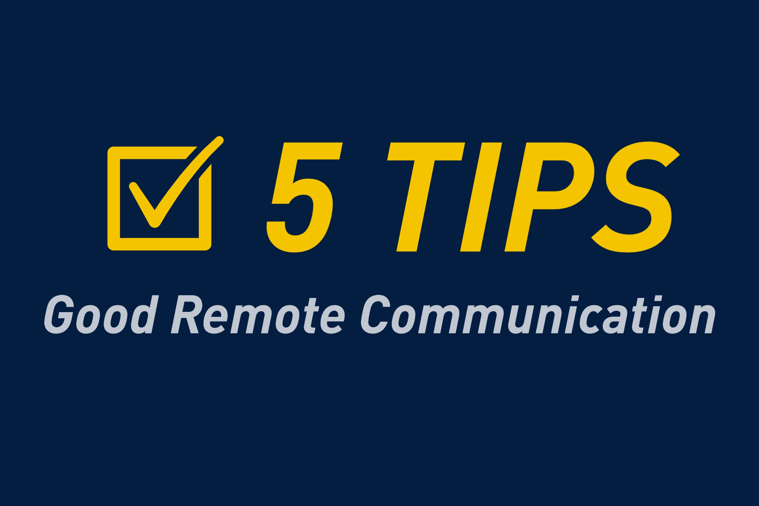 5 Tips for Good Communication - Maranatha Baptist University