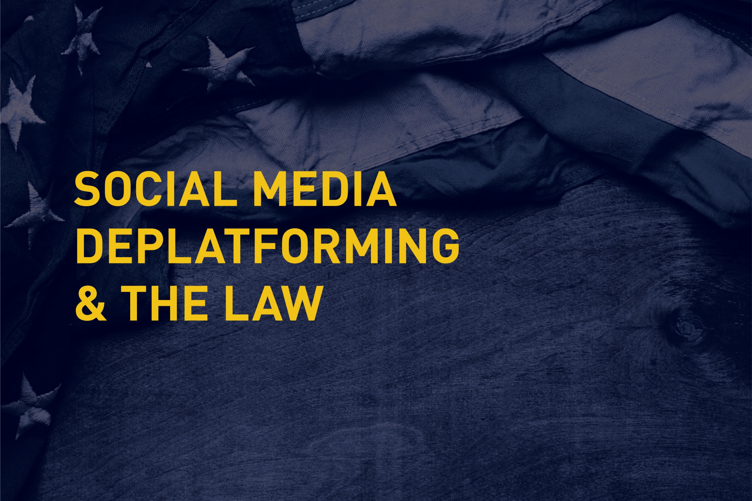 Social Media Deplatforming and the Law - Maranatha Baptist University