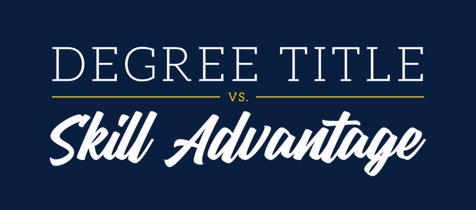Degree Title vs. Skill Advantage - Maranatha Baptist University